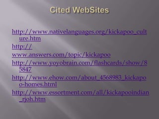 Kickapoo Presentation | PPTX