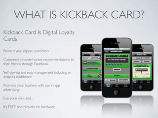 Kickback card keynote | PPT
