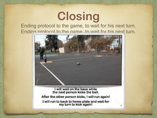 Social Story - Playing Kick-ball | PPT