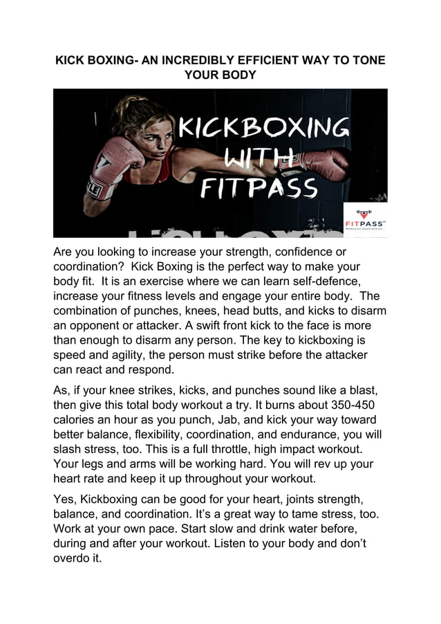 Kick boxing | PDF