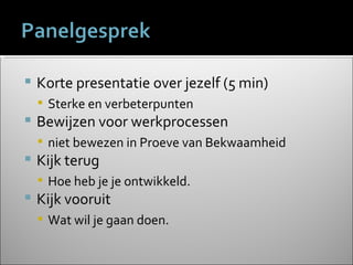 Kick Off Proeve Van Bekwaamheid Ver2 | PPT