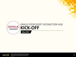 Oracle’s PeopleSoft Interaction Hub | PDF