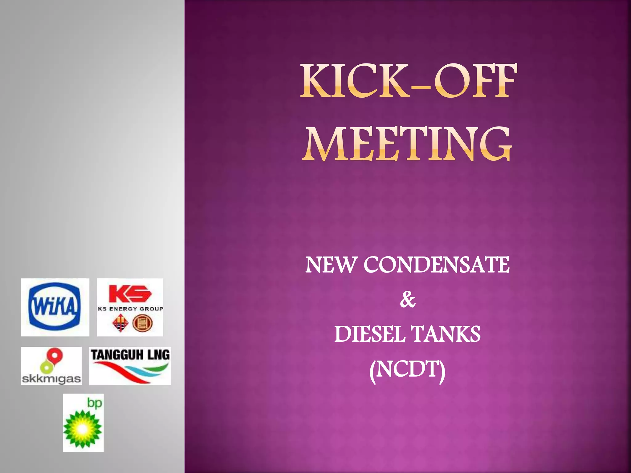 Manual Gate Valve Kick-off Meeting (brand : VELAN) | PPT