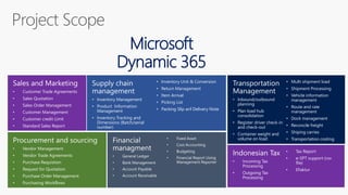Project Implementation D365 Finance Operation Cloud Version | PPTX