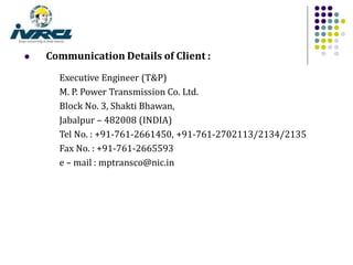 Kick Off MPPTCL-TR-108.pdf mpptcl transmision line 132 kv project | PDF