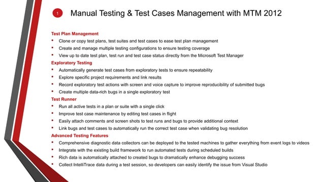 Testing with Microsoft Technologies - Kick Off Session | PPT
