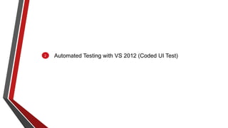 Testing with Microsoft Technologies - Kick Off Session | PPT