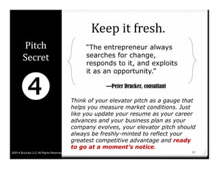 Kickstart: Seven Secrets to a Powerful 30-Second Elevator Pitch by ...