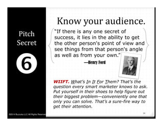 Kickstart: Seven Secrets to a Powerful 30-Second Elevator Pitch by ...