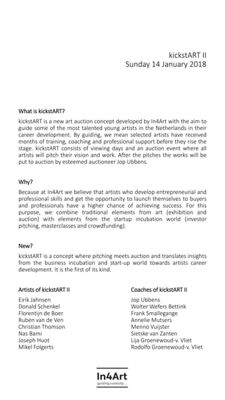 kickstART II Catalogue | PDF