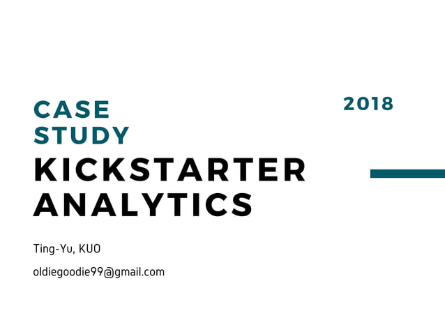 Kickstarter analytics | PPT