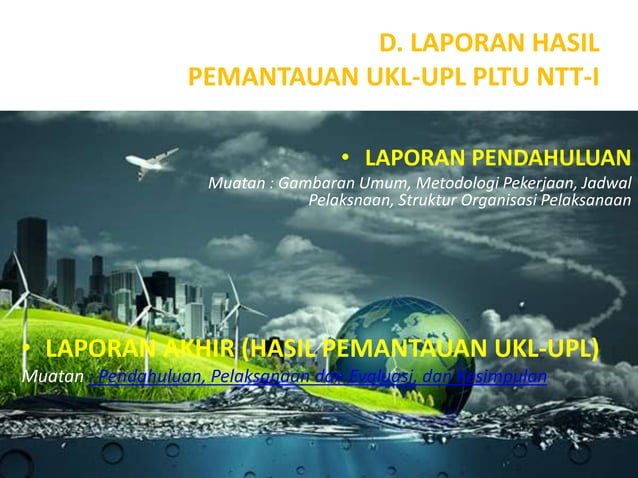 MONITORING PENGELOLAAN LINGKUNGAN HIDUP | PPTX