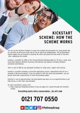 Kickstart scheme how the scheme works | PDF