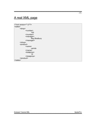 Kickstart Tutorial Xml | PDF