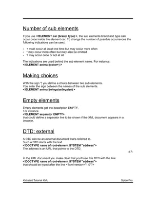 Kickstart Tutorial Xml | PDF