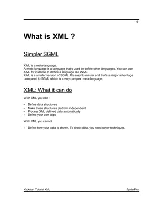 Kickstart Tutorial Xml | PDF