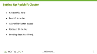 Kickstart your data strategy for 2018: Getting started with Amazon Redshift | PPT