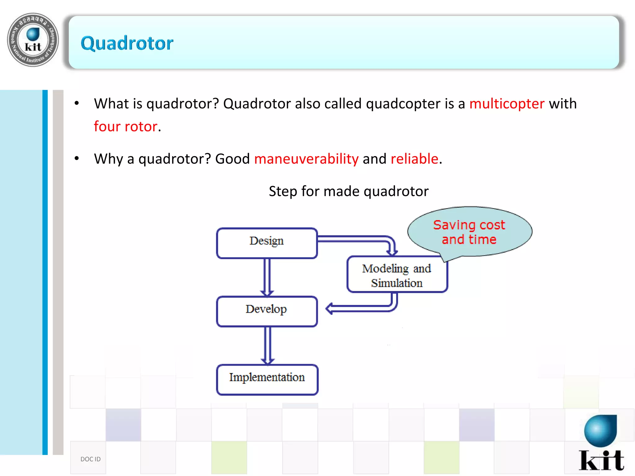 Modeling and Roll, Pitch and Yaw Simulation of Quadrotor. | PDF