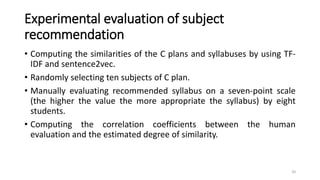 Prototype System for Recommending Academic Subjects for Students' Self ...