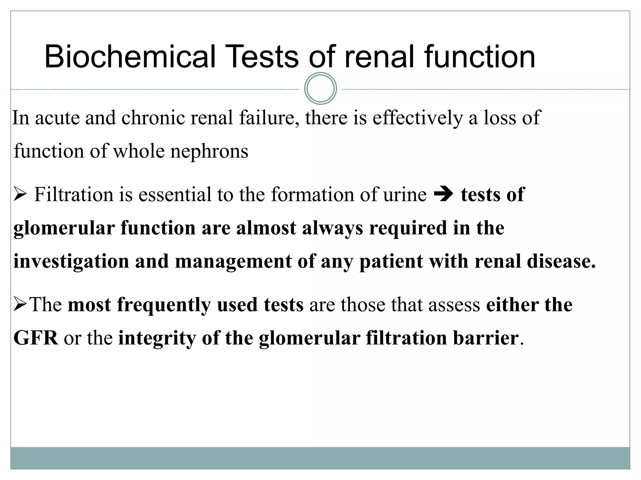 Kidney function test | PPT