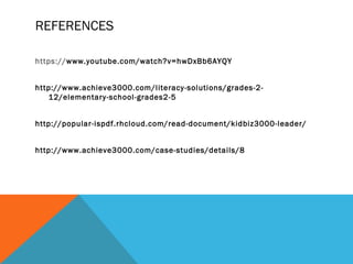 Kidbiz3000: The Leader in Differentiated Instruction | PPT