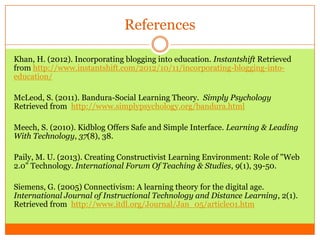 Kidblog: A great instructional tool for today's students | PPT