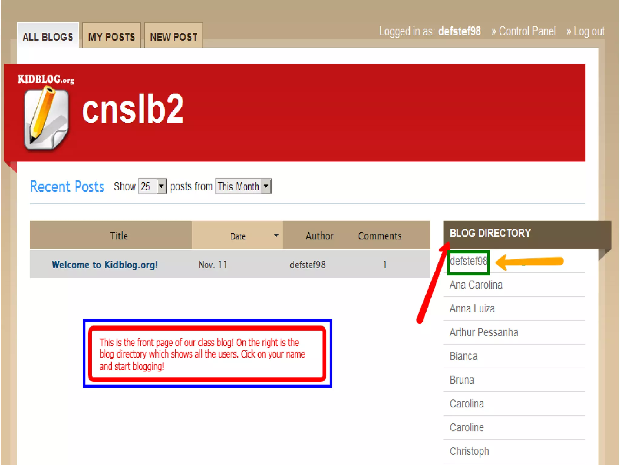 Kidblog step by step | PPT