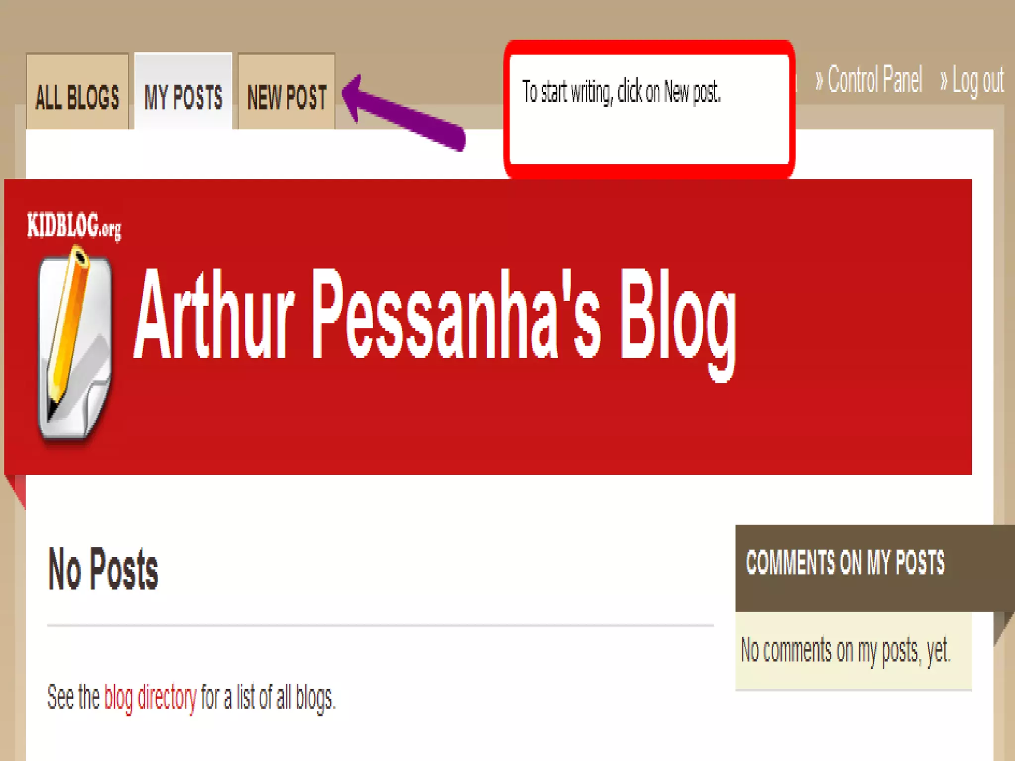 Kidblog step by step | PPT