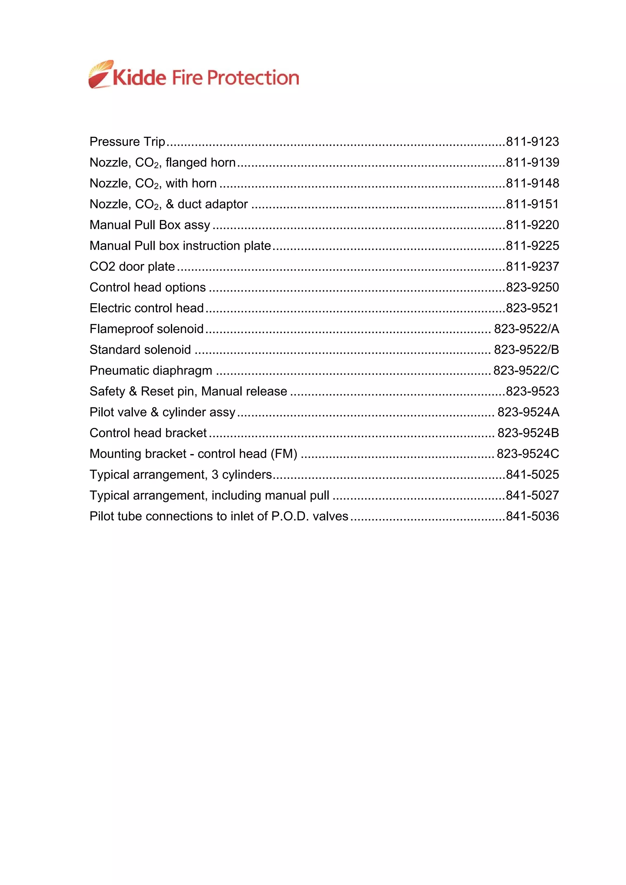 Kidde co2 product manual 050128 | PDF | Manufacturing Industry | Industries