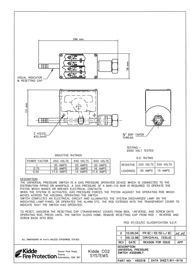 Kidde co2 product manual 050128 | PDF | Manufacturing Industry | Industries