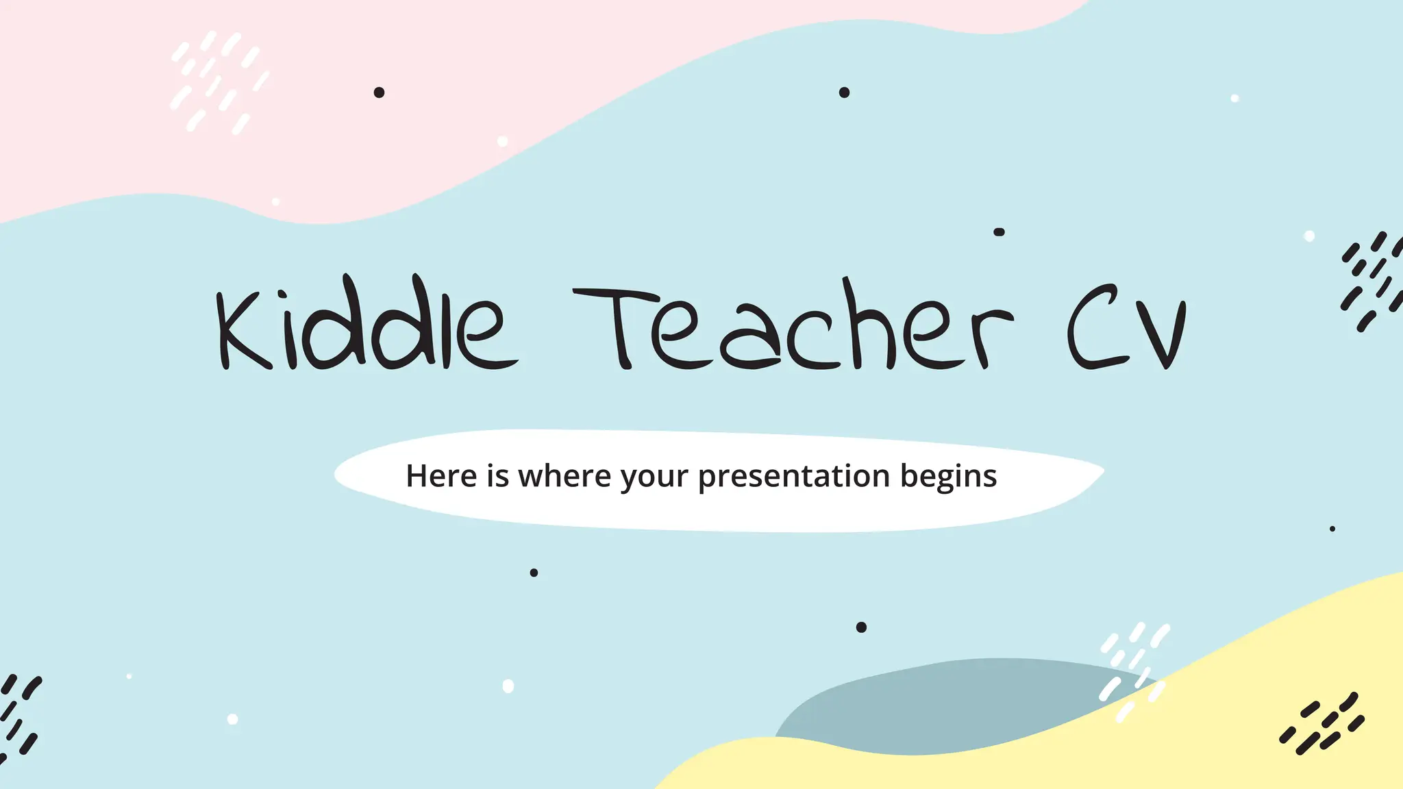 Kiddle Teacher CV Potfolio Resume with roles and responsibilities | PPT