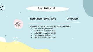 Kiddle Teacher CV Potfolio Resume with roles and responsibilities | PPT