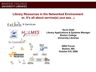 Kidd, "What do libraries want to achieve with their library systems?" | PPT