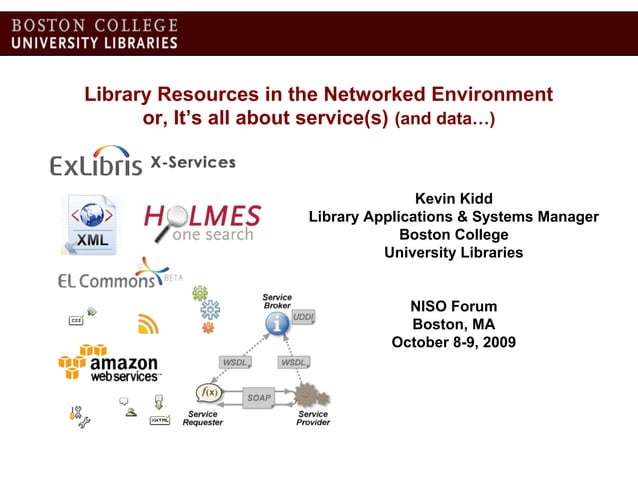 Kidd, "What do libraries want to achieve with their library systems?" | PPT