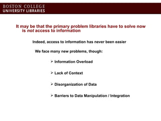 Kidd, "What do libraries want to achieve with their library systems?" | PPT