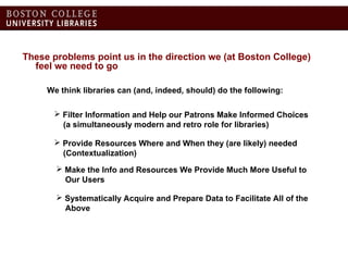Kidd, "What do libraries want to achieve with their library systems?" | PPT