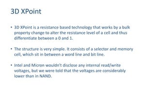 3D X Point Innovation by Intel Corporation inc | PPTX | Data Storage ...