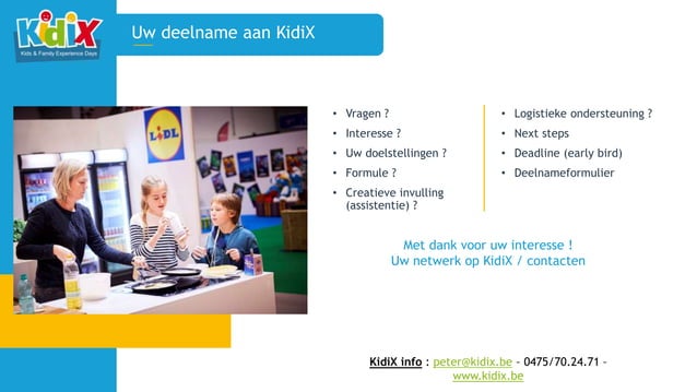Kidix : The biggest Kids Marketing fair in Belgium. | PPT | Free Download