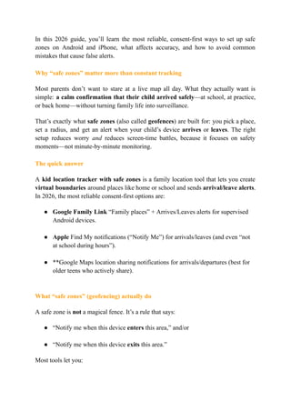 Kid Location Tracker With Safe Zones (2026)_ What Works, What’s ...