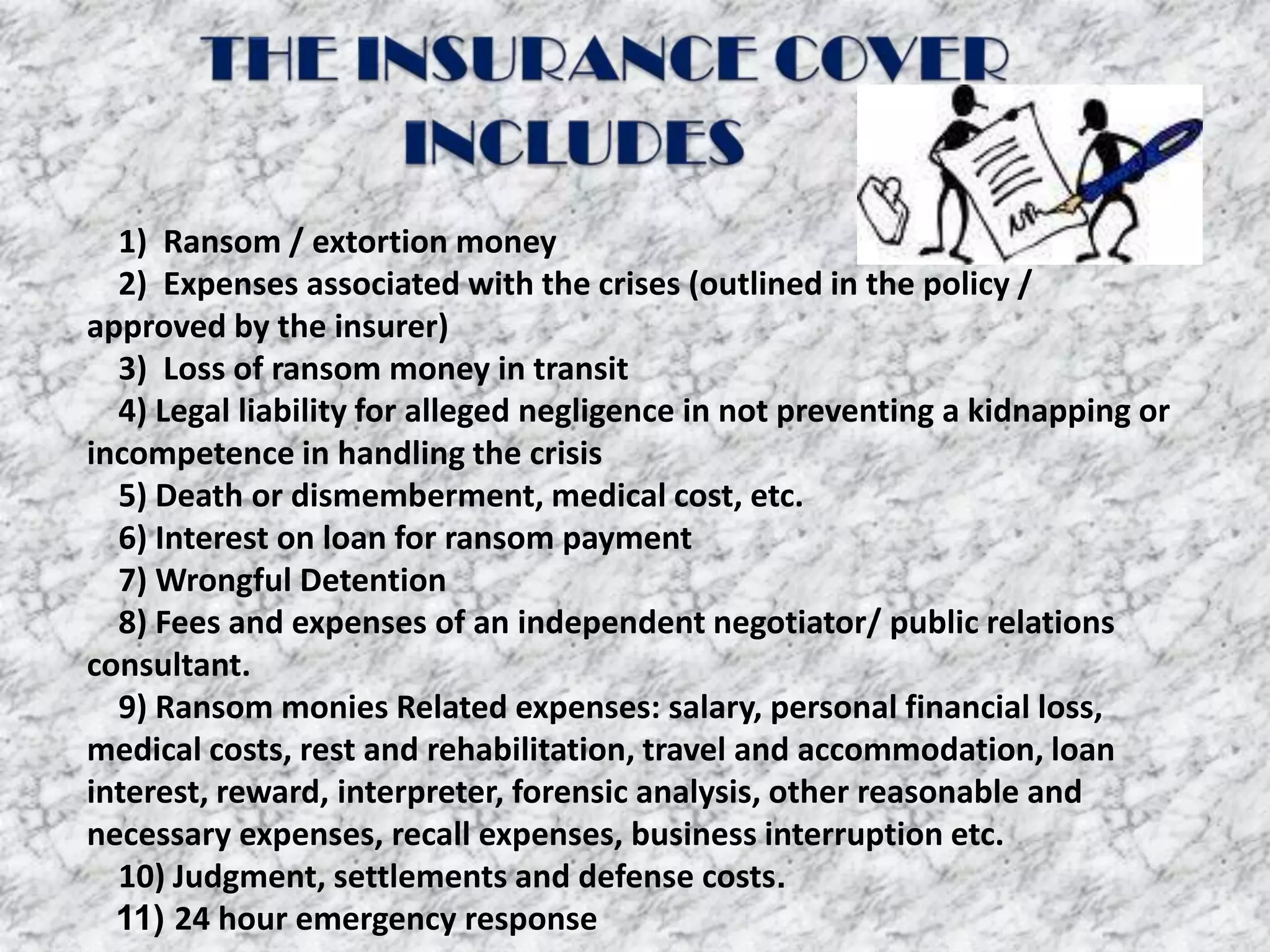 Kidnap and ransom insurance | PPTX