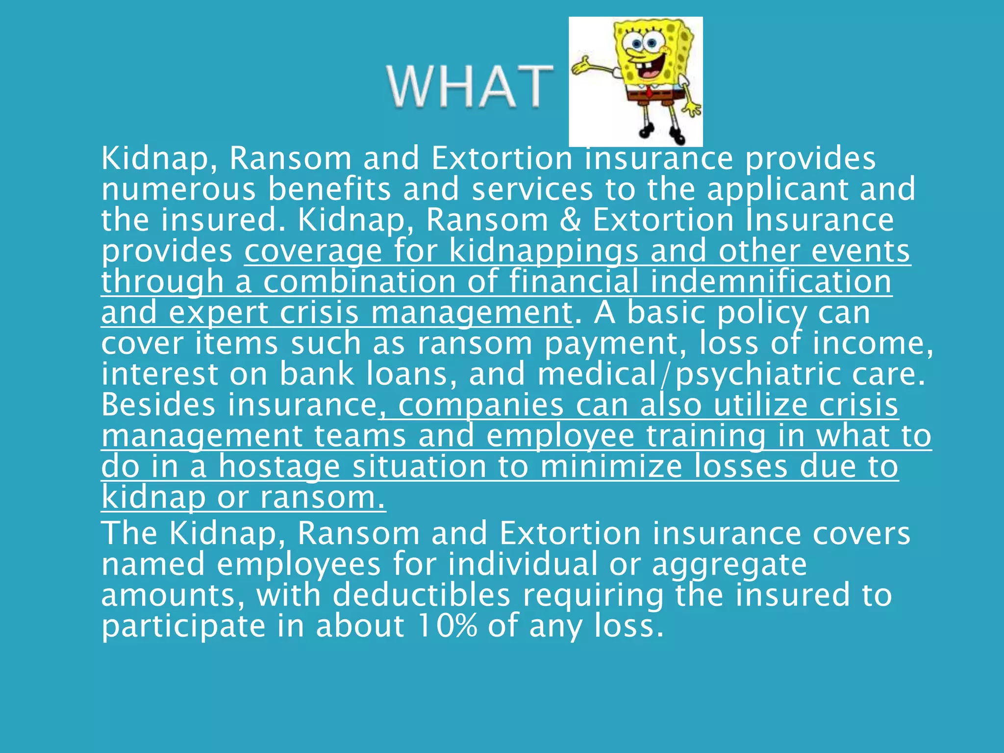 Kidnap and ransom insurance | PPTX