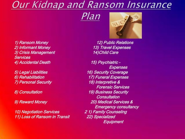 Kidnap and ransom insurance | PPTX