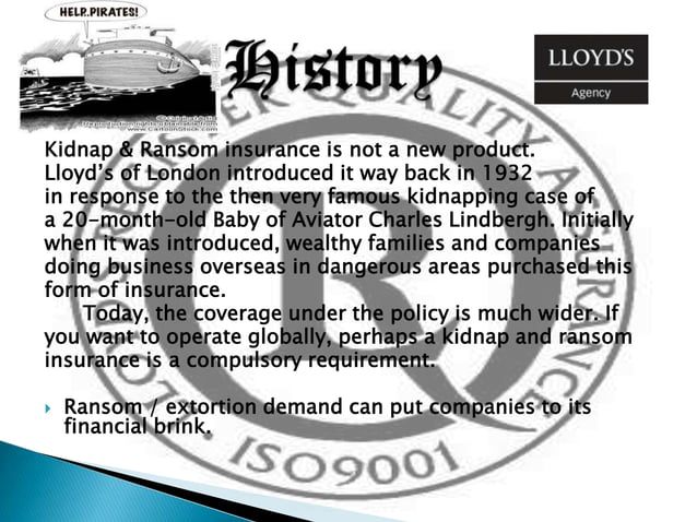 Kidnap and ransom insurance | PPTX