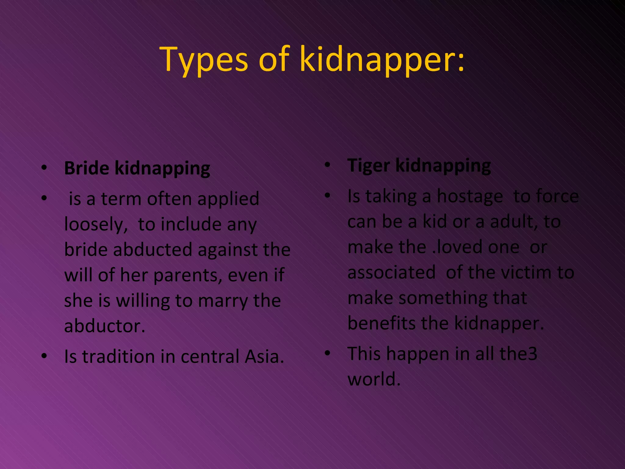 Kidnapping | PPT
