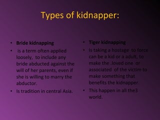 Kidnapping | PPT