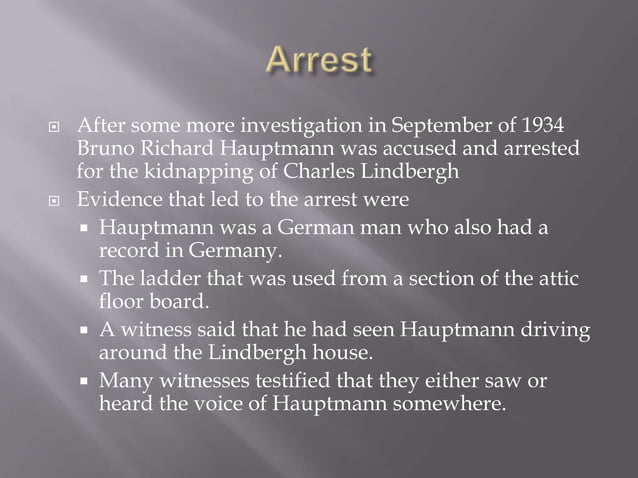 Kidnapping of charles lindbergh jr | PPT