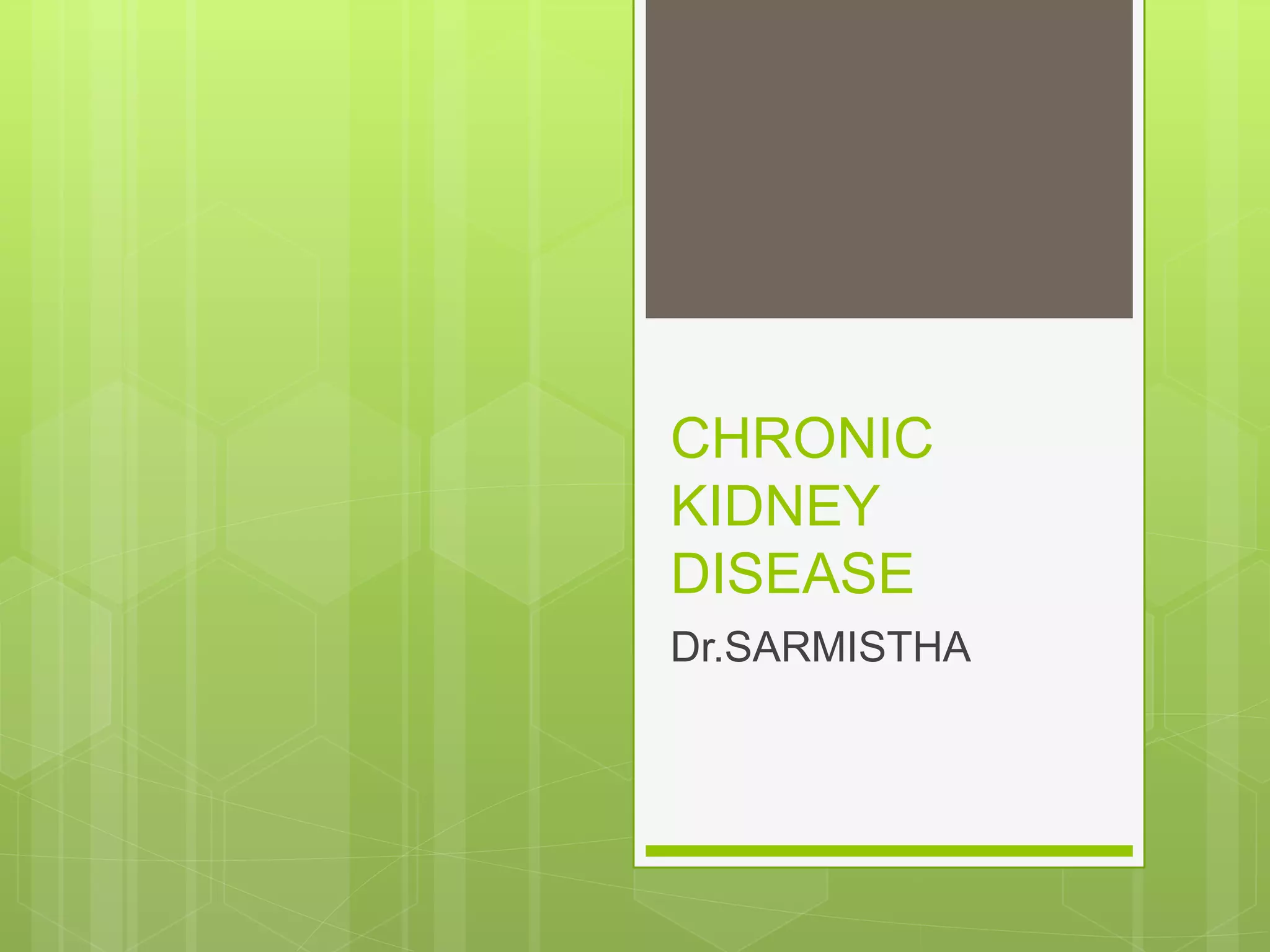 anaesthesia in chronic kidney disease | PPTX