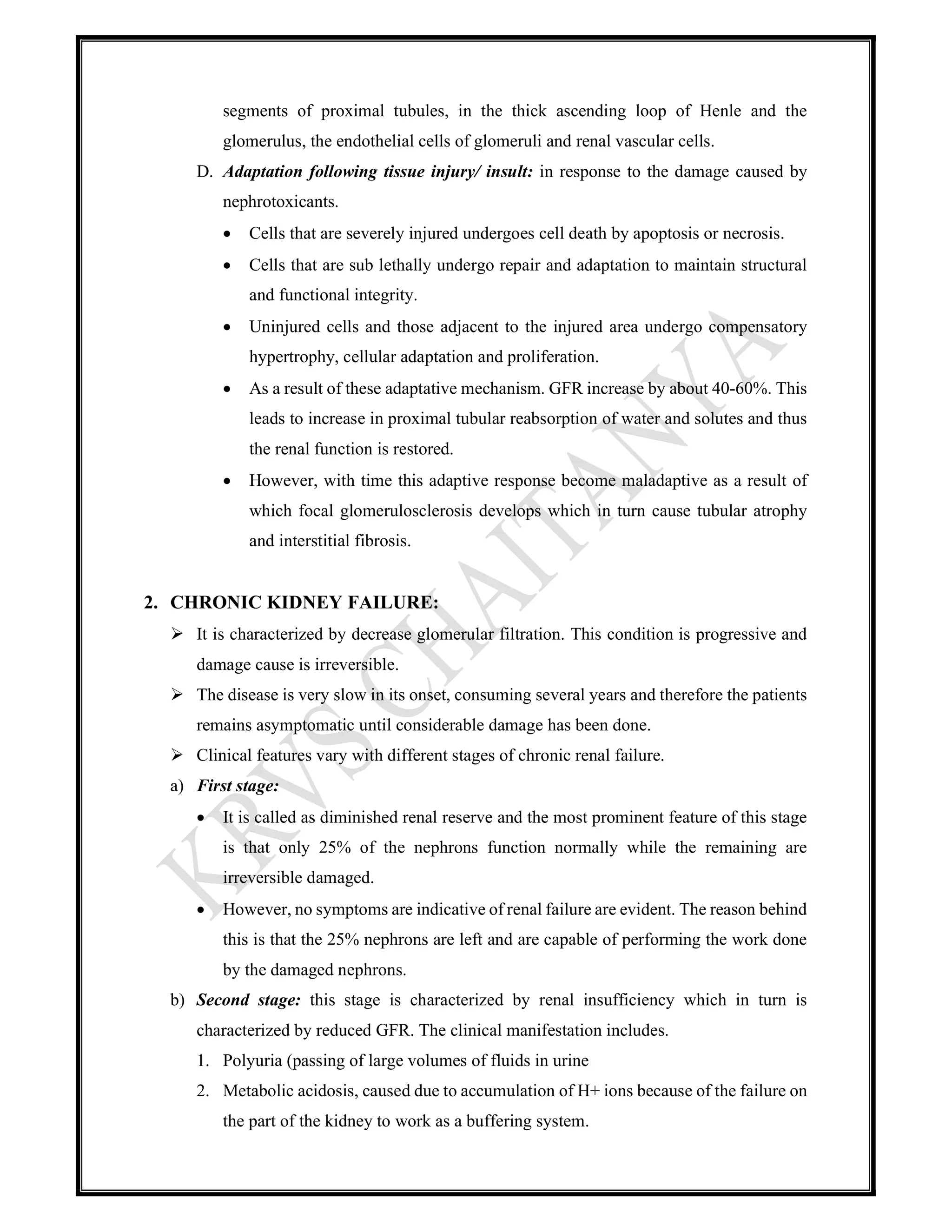TOXIC RESPONSES OF KIDNEY | PDF