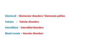 Renal histology and glomerular disorders | PPT