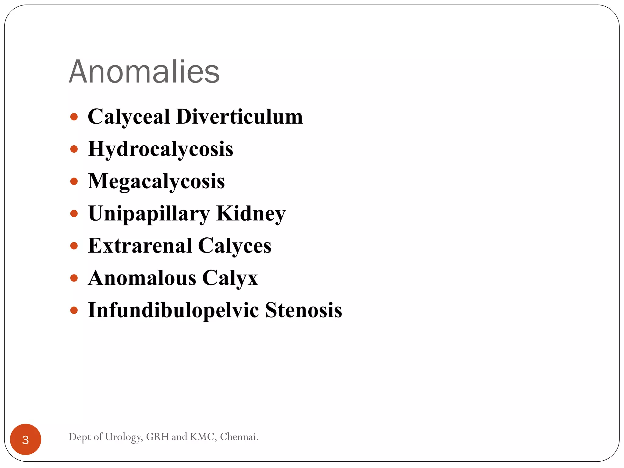 ANOMALY OF COLLECTING DUCT | PDF